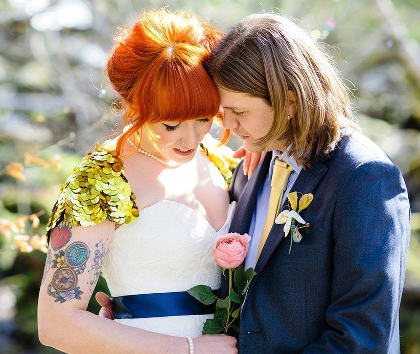 Tattooed Bride Inspiration Inked Brides That Rocked Their Wedding Day