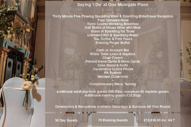 One Moorgate Place Wedding Venue City of London, East Central London ...