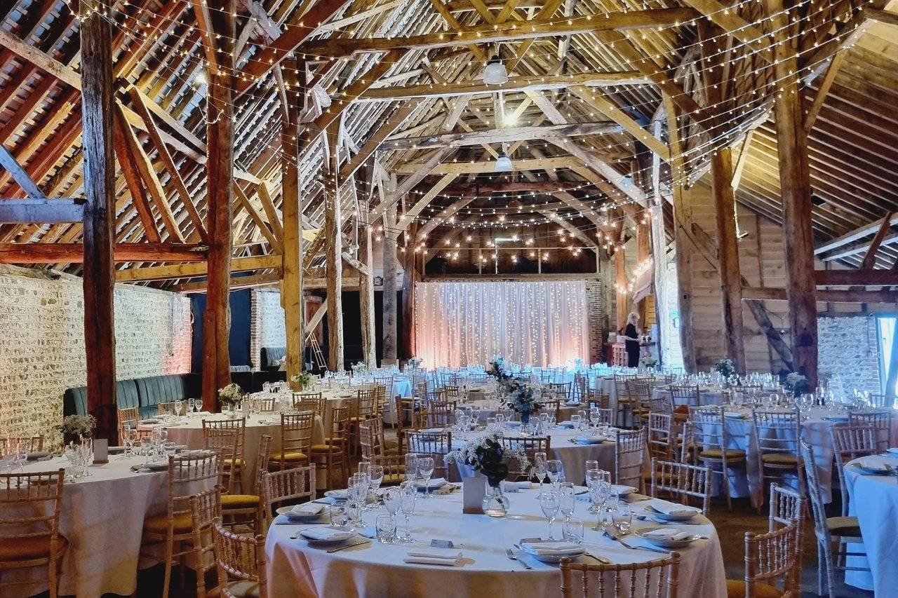 The Great Thatched Barn at Falmer Court in Brighton, East Sussex ...